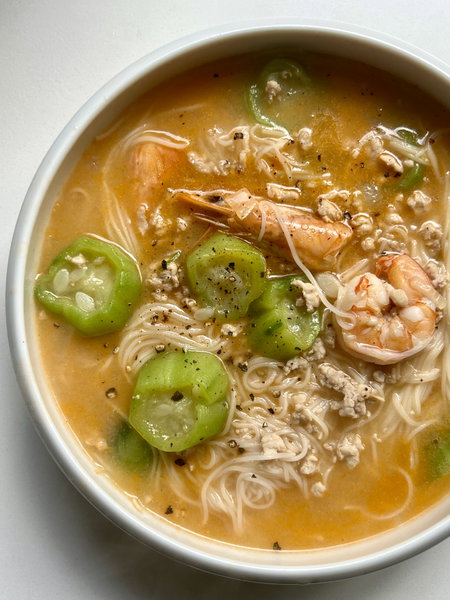 Misua with Shrimp and Pork • krizkitch