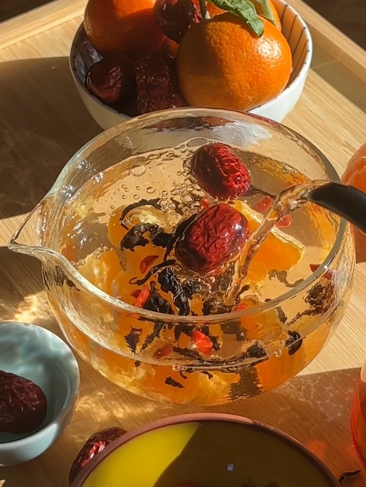 Medicinal Ginseng & Mandarin Tea for Immunity • Alice Sun