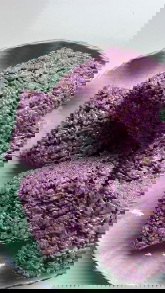 Ube Rice Krispie Treats • krizkitch